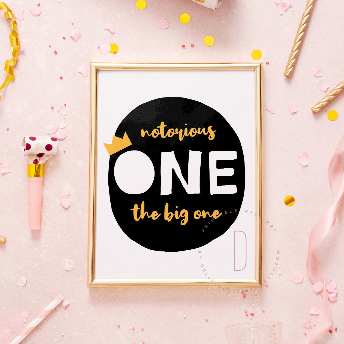 The notorious ONE birthday decor Big one birthday Hip hop | Etsy