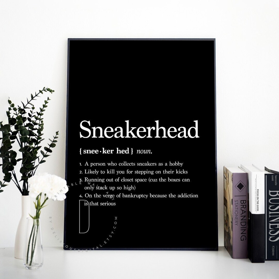 Sneakerhead Wall Art, Sneakerhead Gifts, Sneakerhead Office Decor ...