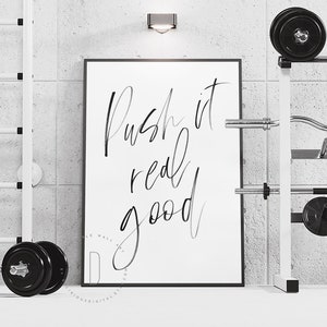 Home Gym Signs, Workout Room Decor, 90s Rap Music Theme Wall Art ...