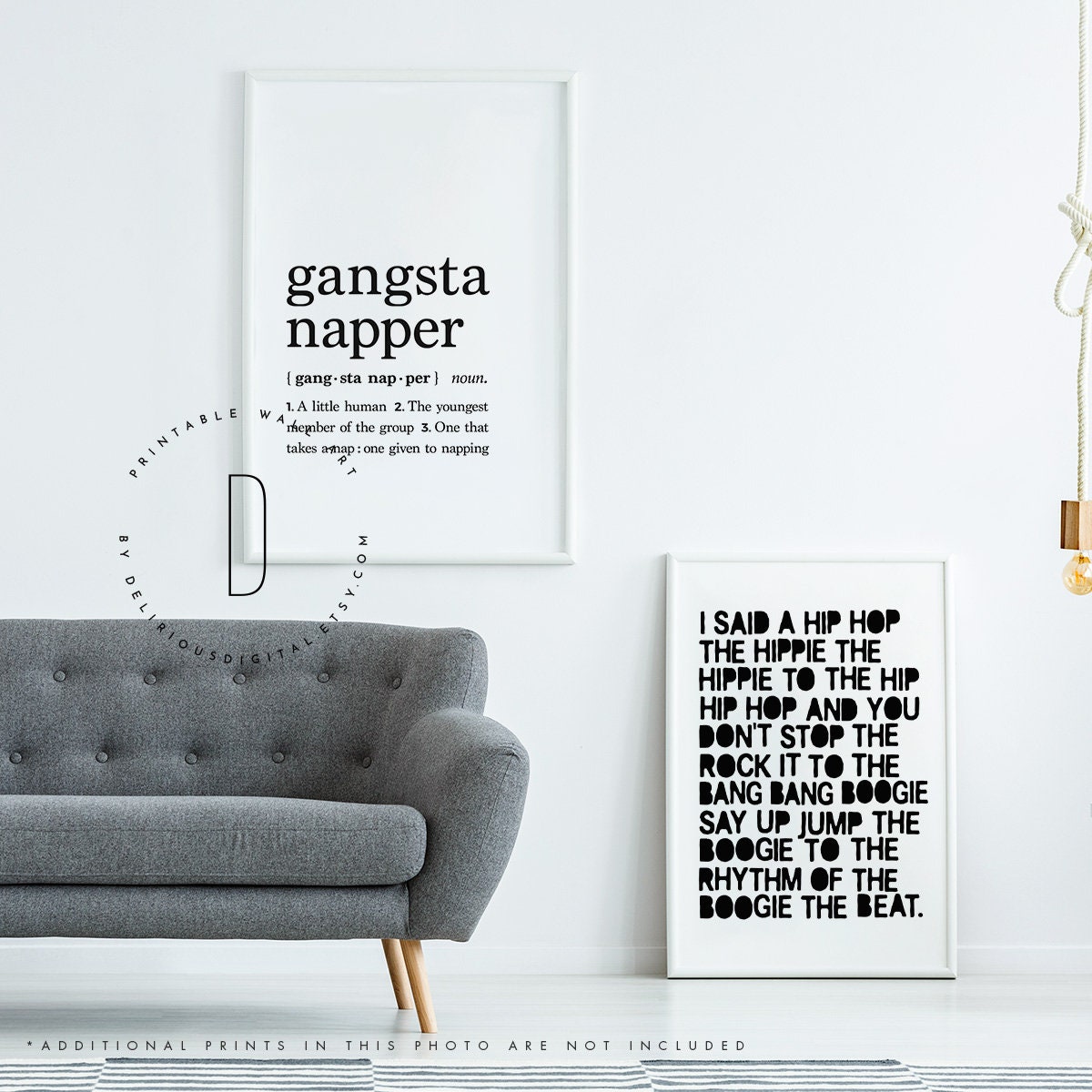 Gangsta napper Rap nursery decor Rap poster Rap art print | Etsy