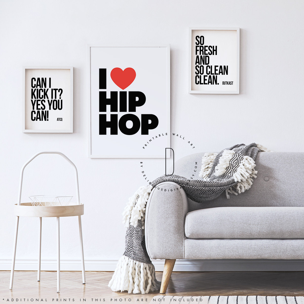I Love Hip Hop Rap Poster Gangster Rap Wall Art Rapper Hip - Etsy