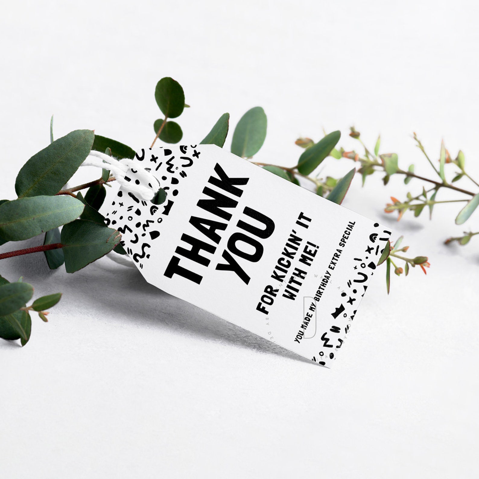 Notorious One Favor Gift Tag Hip Hop Birthday Party - Etsy