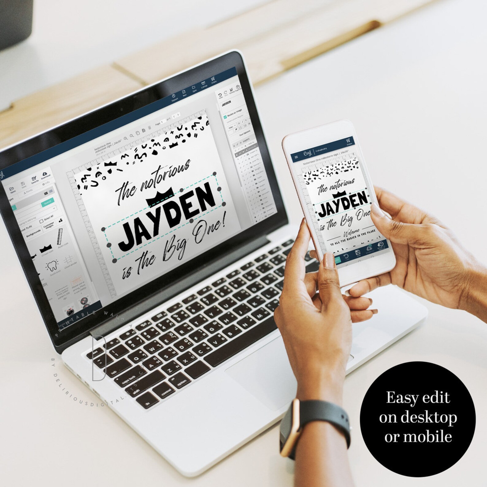 Editable Notorious One Welcome Sign Template the Big One - Etsy