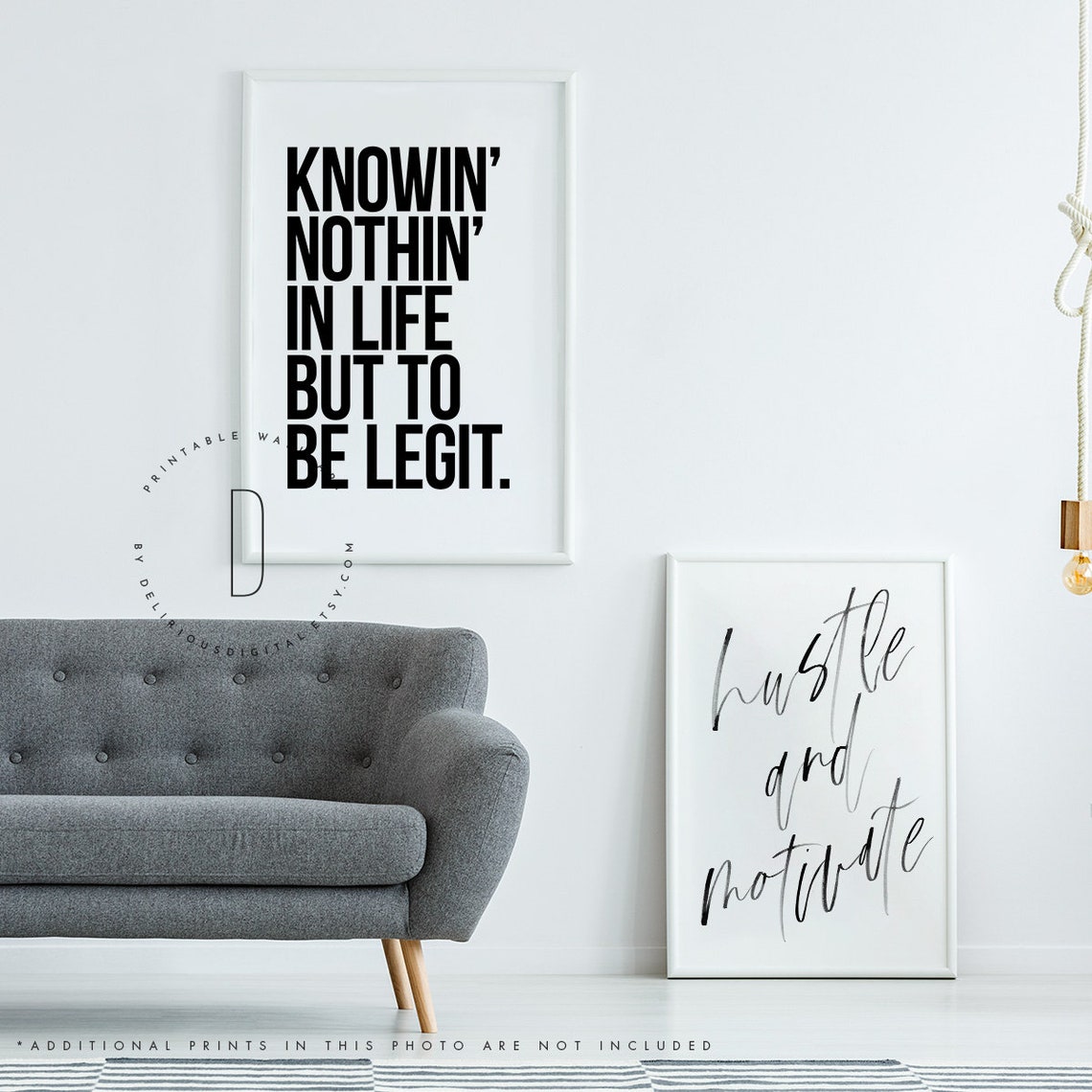 Rap Lyrics Wall Art Hip Hop Art Hip Hop Poster Rap Poster - Etsy