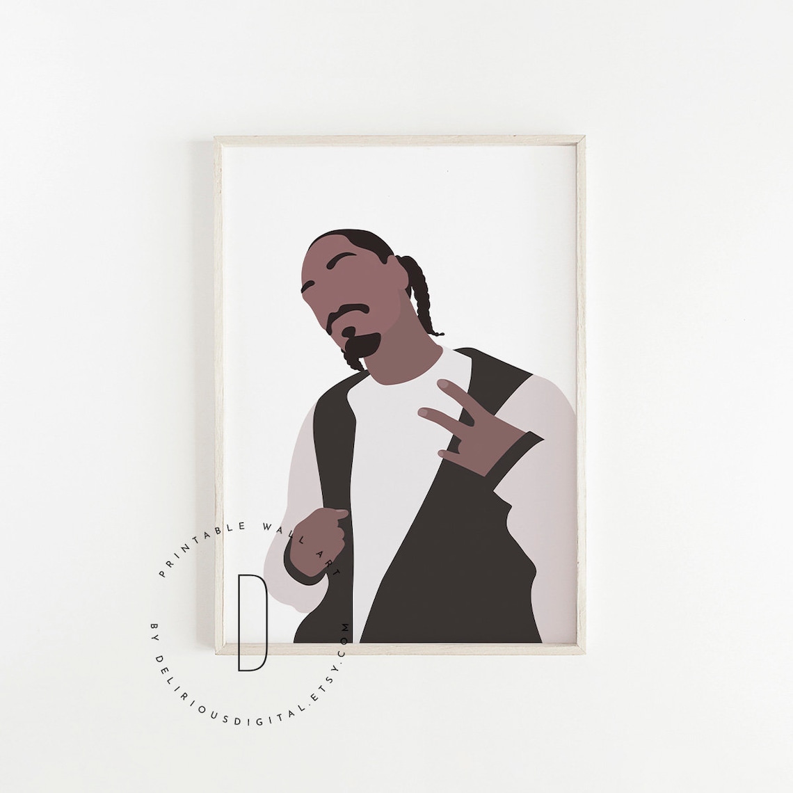 Rapper Poster Hip Hop Artist Digital Print Portrait Wall - Etsy