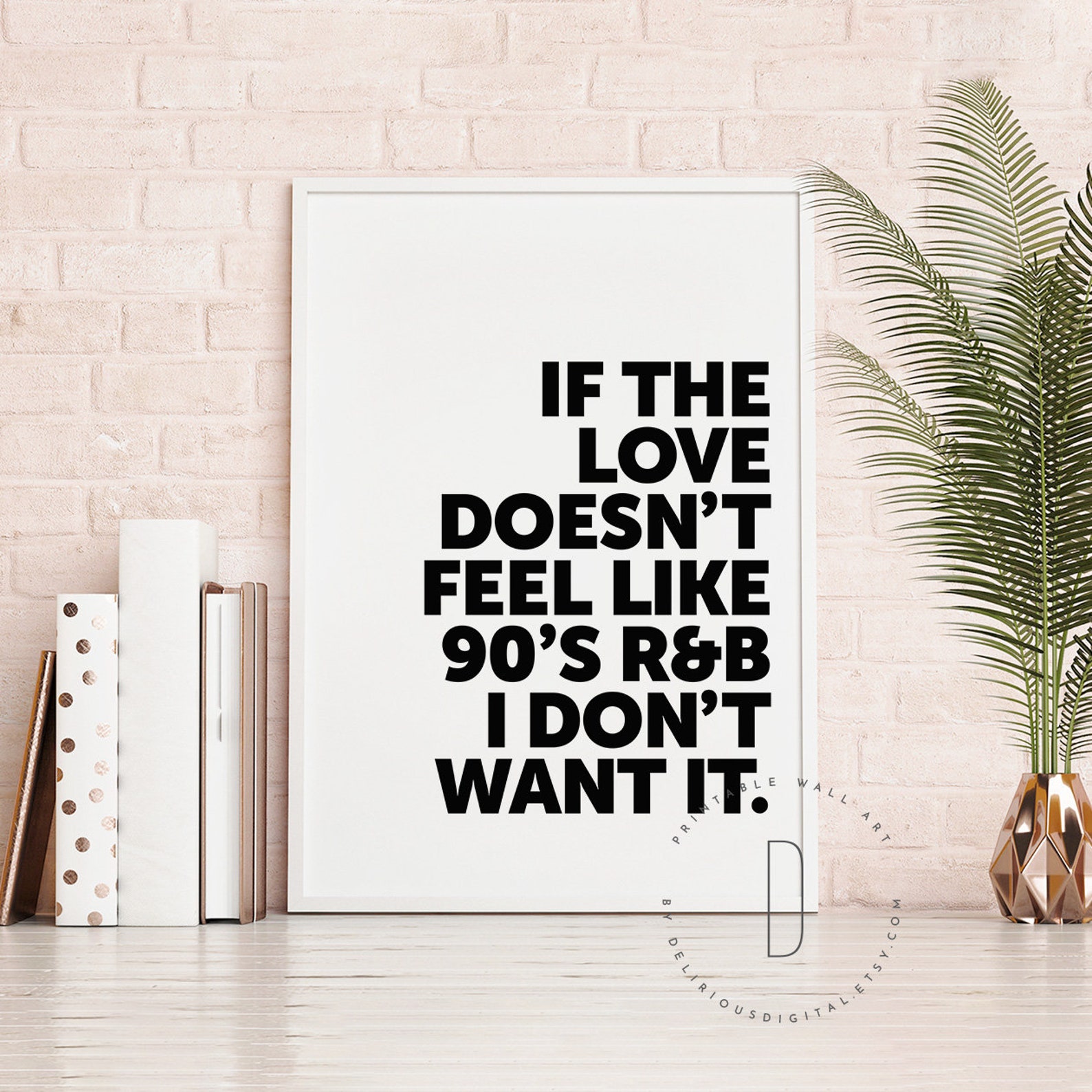 90s Rnb Art Rnb Wall Art Rnb Poster 90s Wall Art If Love | Etsy