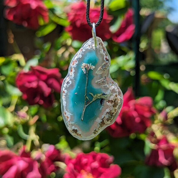 Real Flower Necklace - Etsy