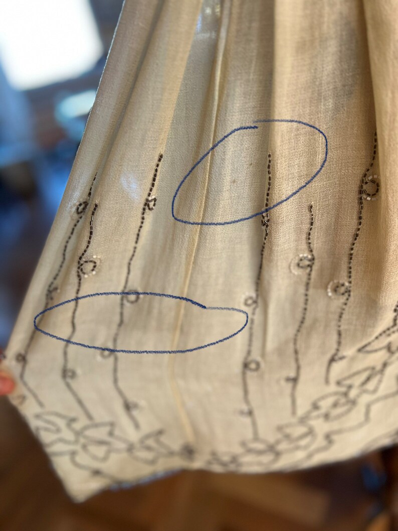 1920s Beaded Lightweight Crepe Flapper Dress. - Etsy