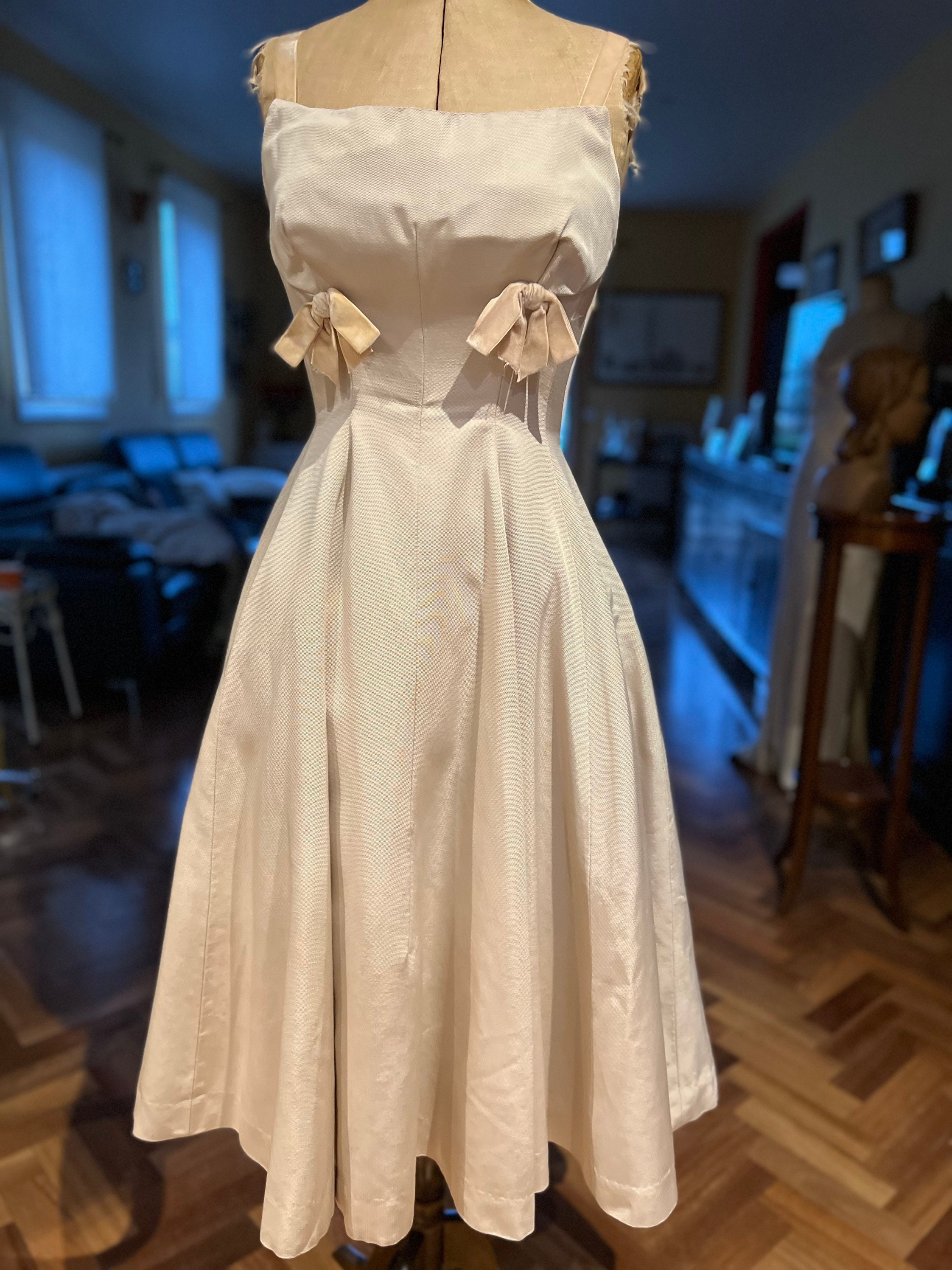 1950s Shelf Bust Fit and Flare Cocktail Dress - Etsy Australia