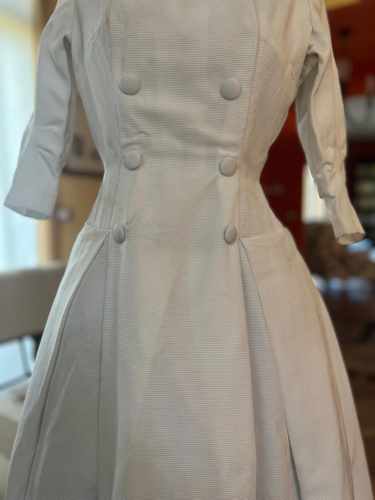 1950s Ottoman Silk Fit and Flare Bride Dress - Etsy