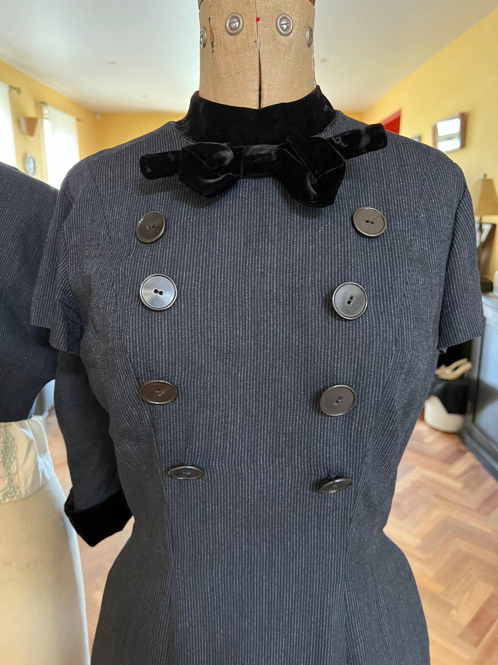 1950s Wool Two-in-one Dress With Attached Jacket - Etsy