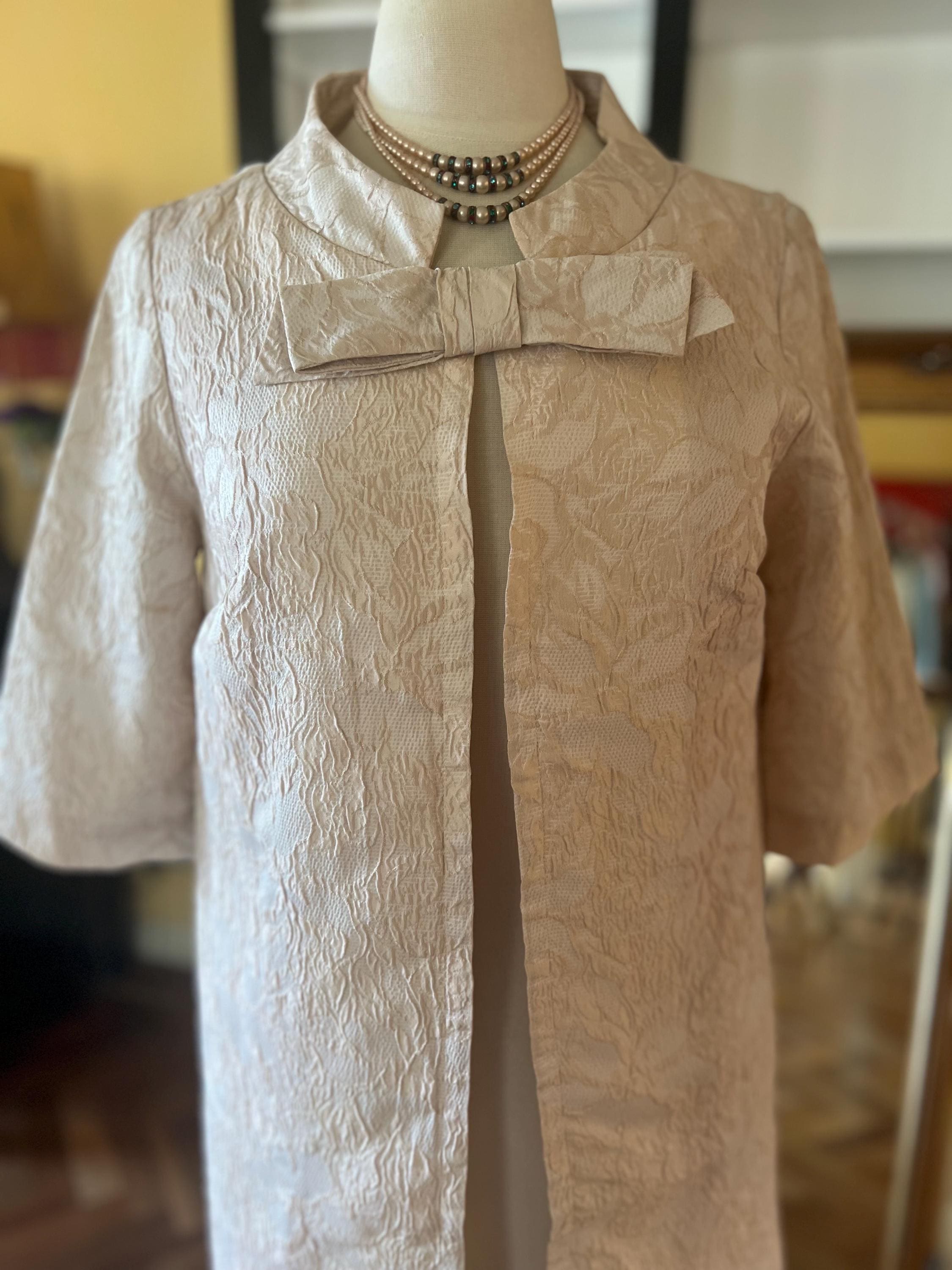 1960s Vintage Brocade Cocktail Coat - Etsy