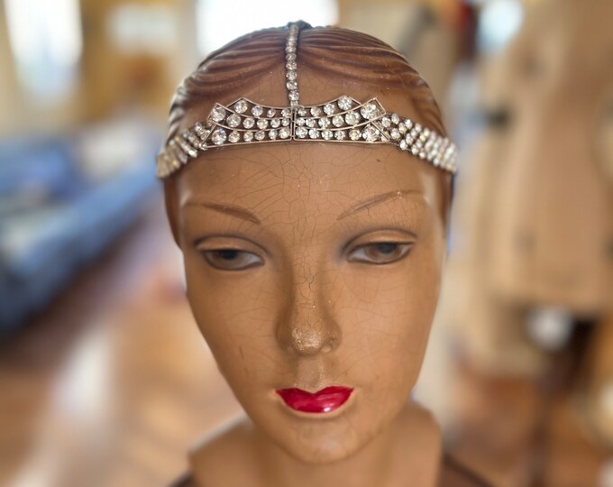 1920s Diamanté and Fine Wire Flapper Cap - Etsy