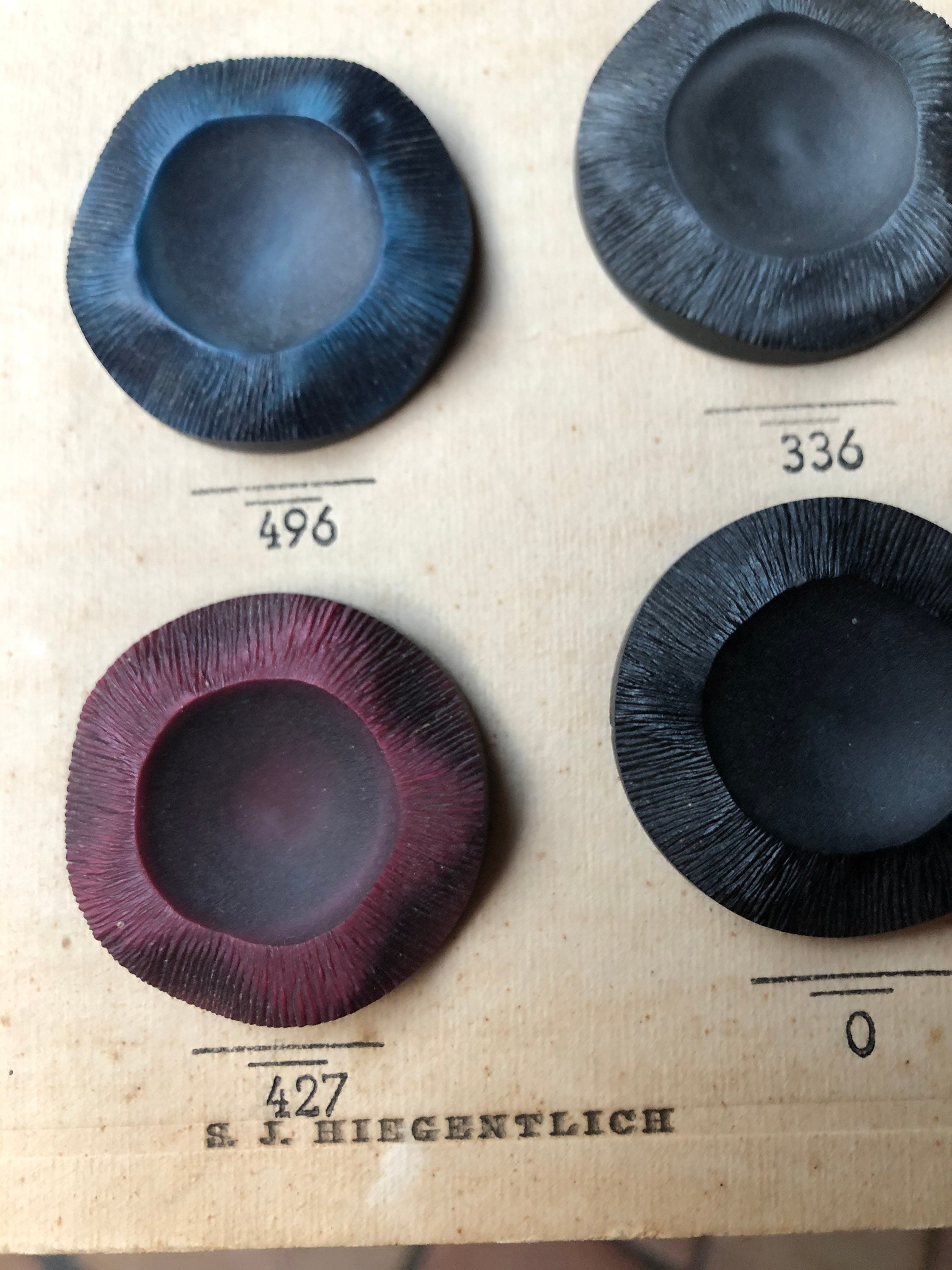 Original Rare Button Sample Card With 15 Large Buttons | Etsy