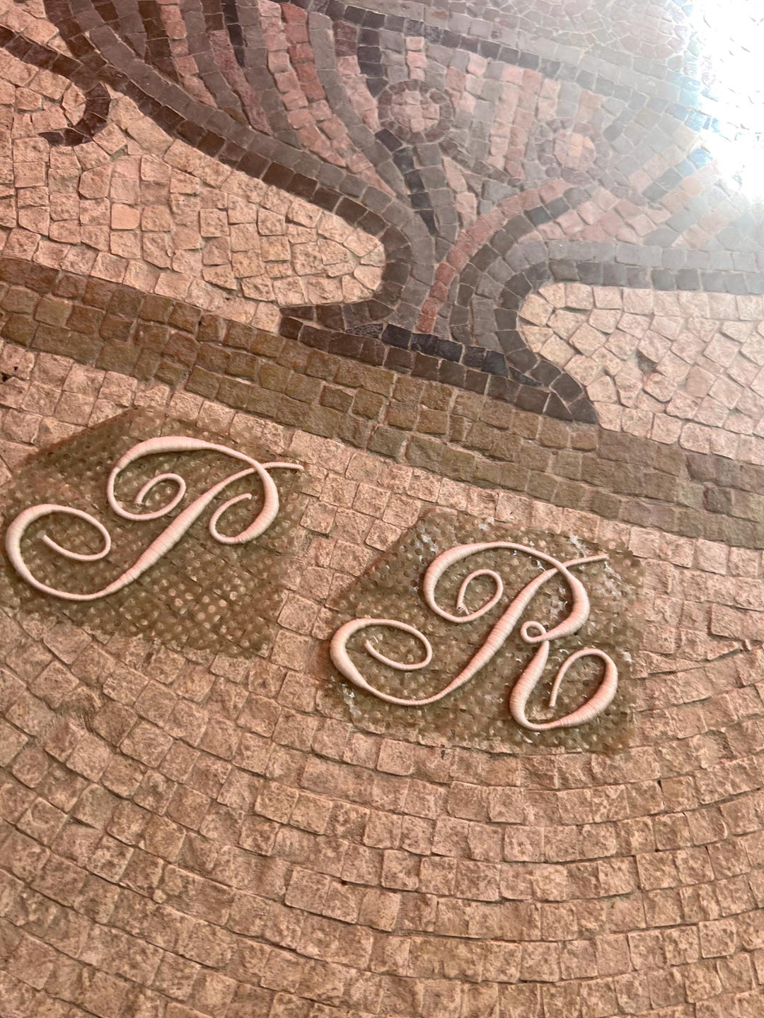 French Antique Embroidered Monogram P & R - Etsy