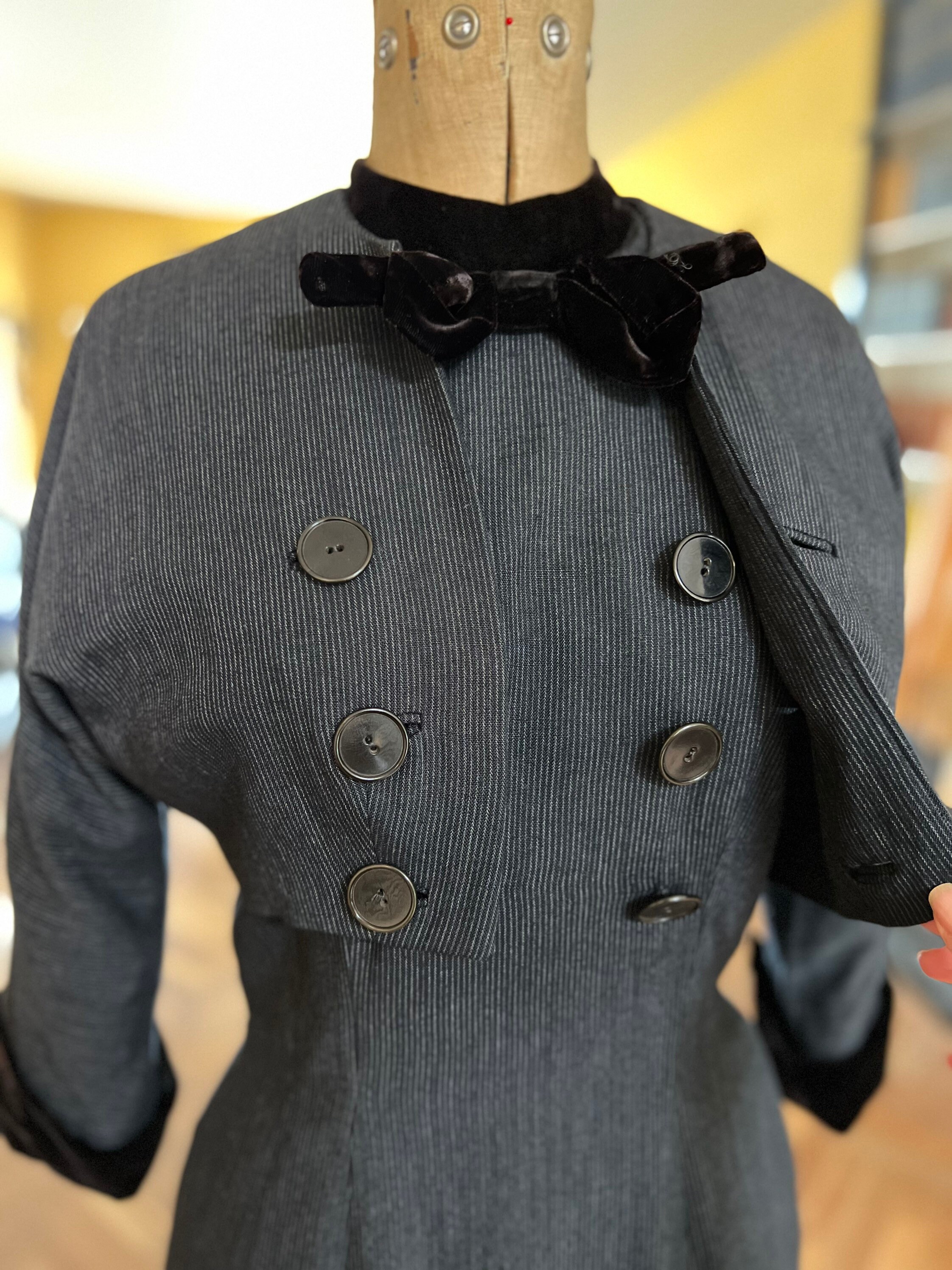 1950s Wool Two-in-one Dress With Attached Jacket - Etsy