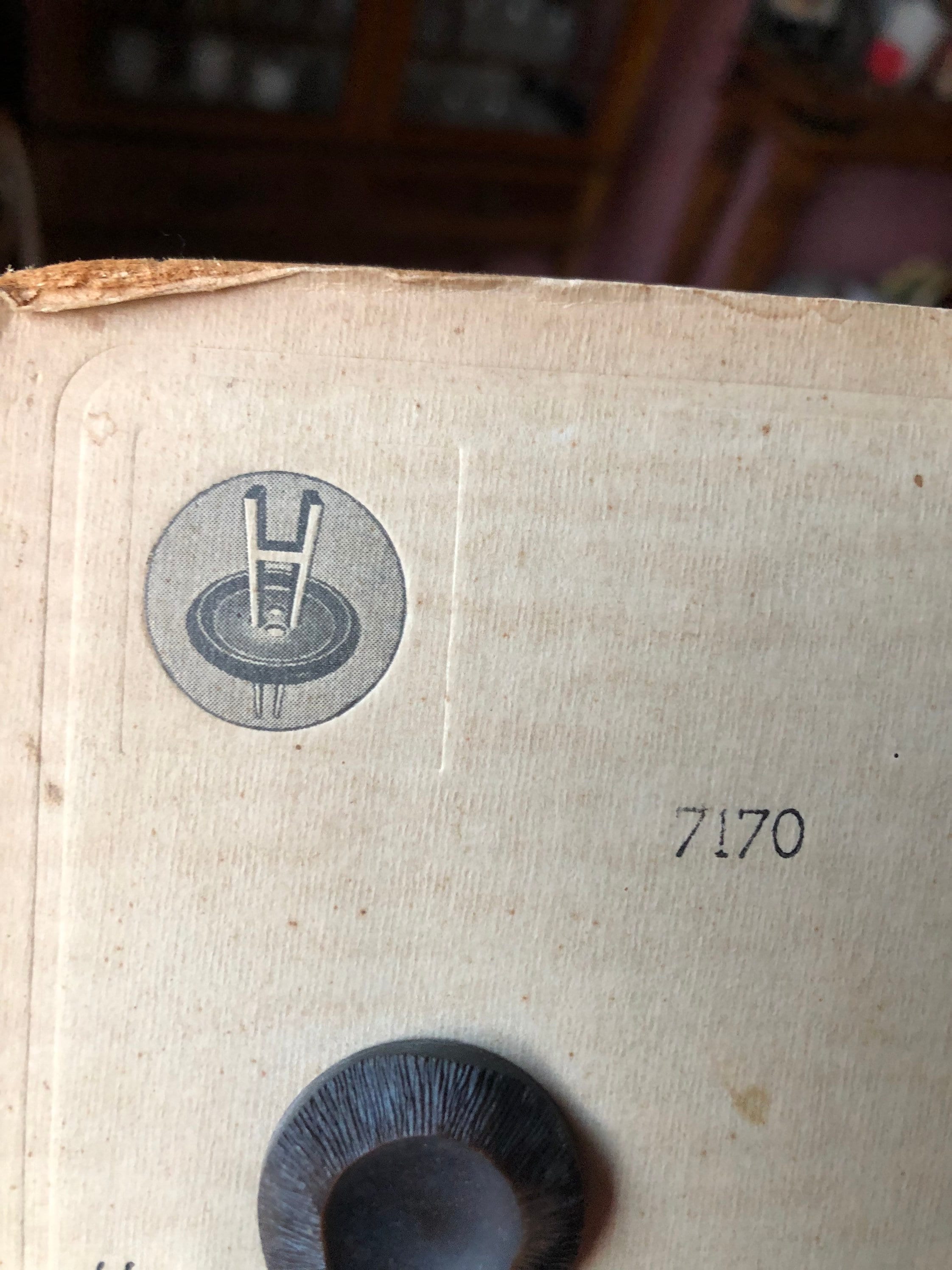 Original Rare Button Sample Card With 15 Large Buttons - Etsy