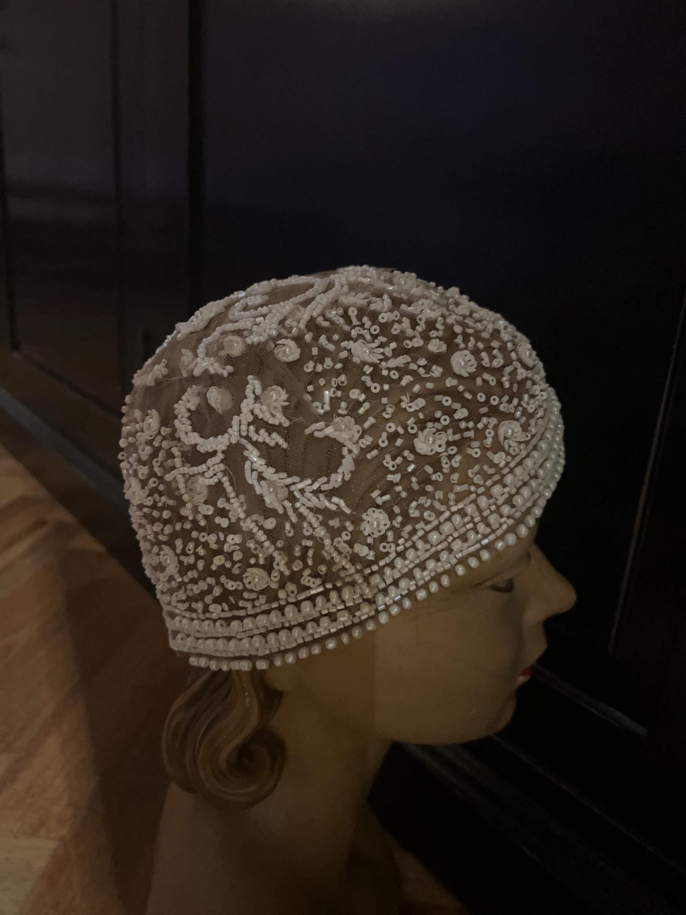 Handmade Beaded Bridal Juliet Cap - Etsy