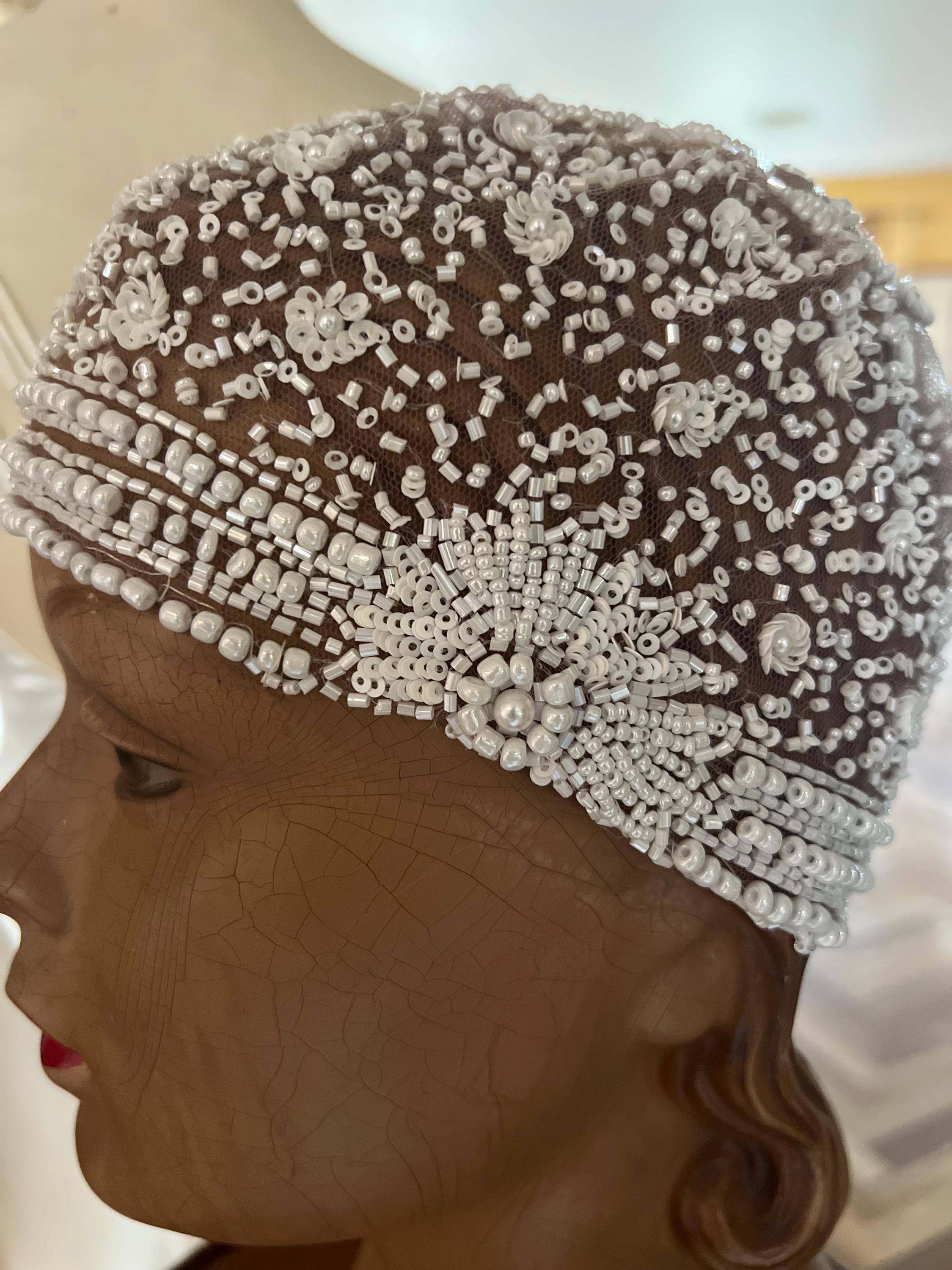 Handmade Beaded Bridal Juliet Cap - Etsy