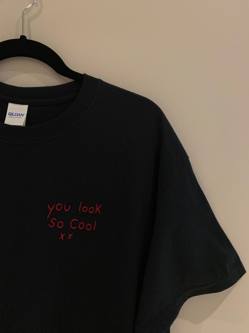 The 1975 You Look so Cool Embroidered T-shirt - Etsy