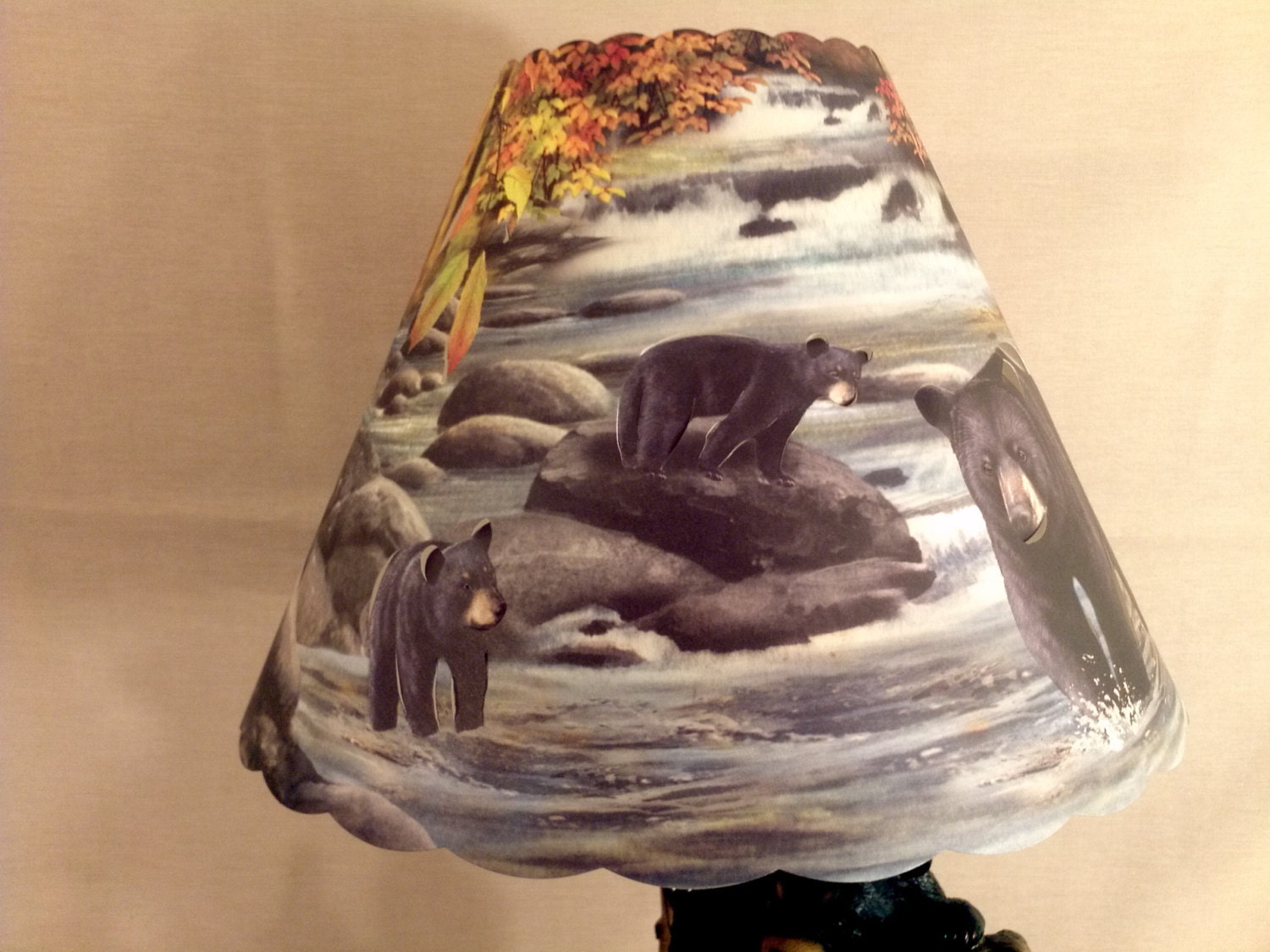 New 5x12x8.5 Cut Bear Lampshade 100% Recycled Material | Etsy