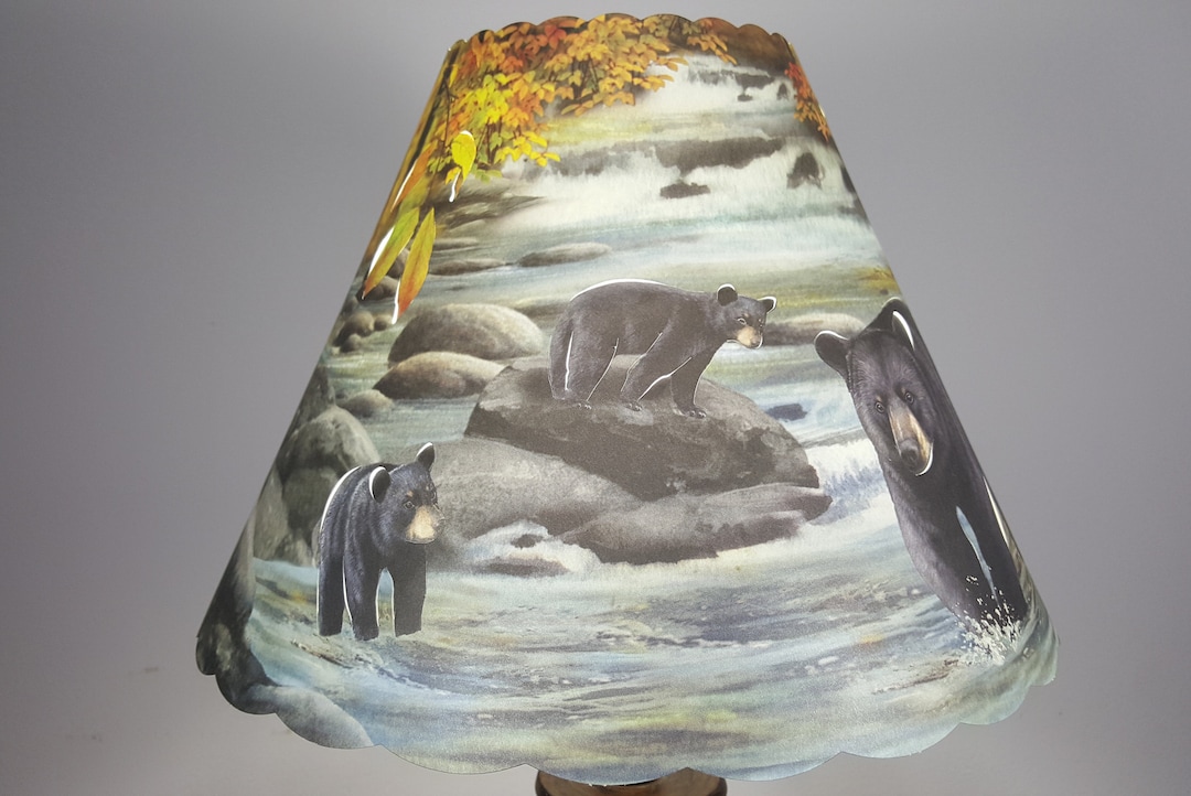 New 5x12x8.5 Cut Bear Lampshade 100% Recycled Material - Etsy
