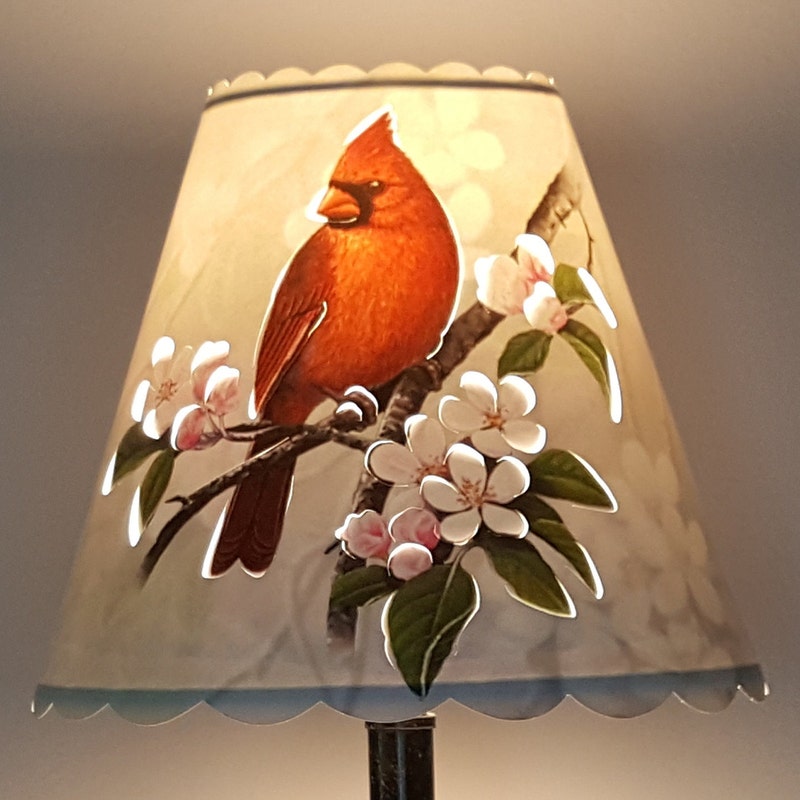 Cardinal Lamp - Etsy