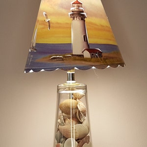 New 4x8 Lighthouse at Sunset Cut and Pierce Lampshade FREE SHIPPING - Etsy