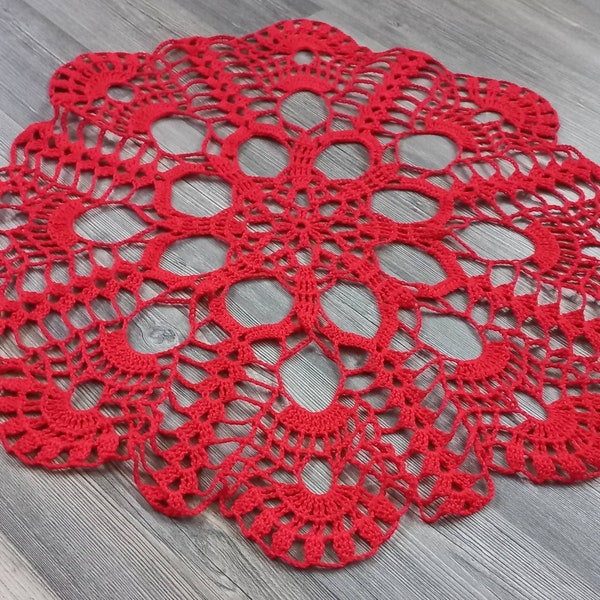 Red Doilies - Etsy