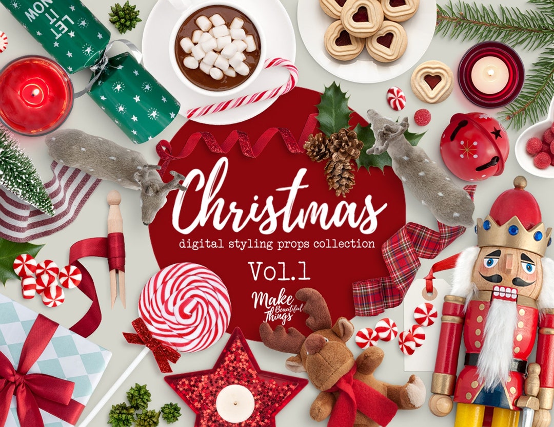 Christmas Scene Creator V.1 / Digital Styling Props Collection ...