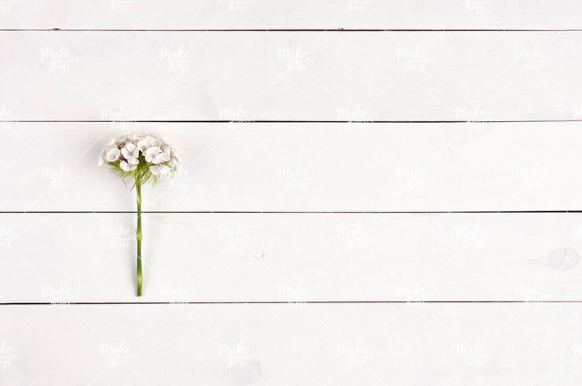 Rustic white wooden background with flowers / Instant download | Etsy