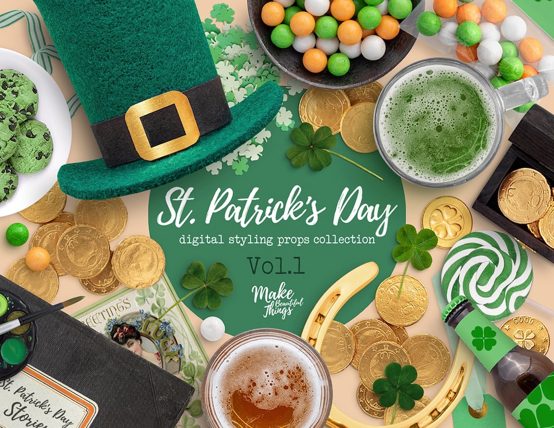 St. Patrick's Day Scene Creator / Movable Elements / Instant Download ...