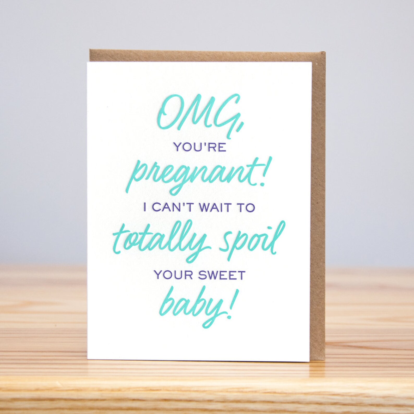OMG You're Pregnant Card // Letterpress - Etsy OMG You're Pregnant Card // Letterpress - Etsy