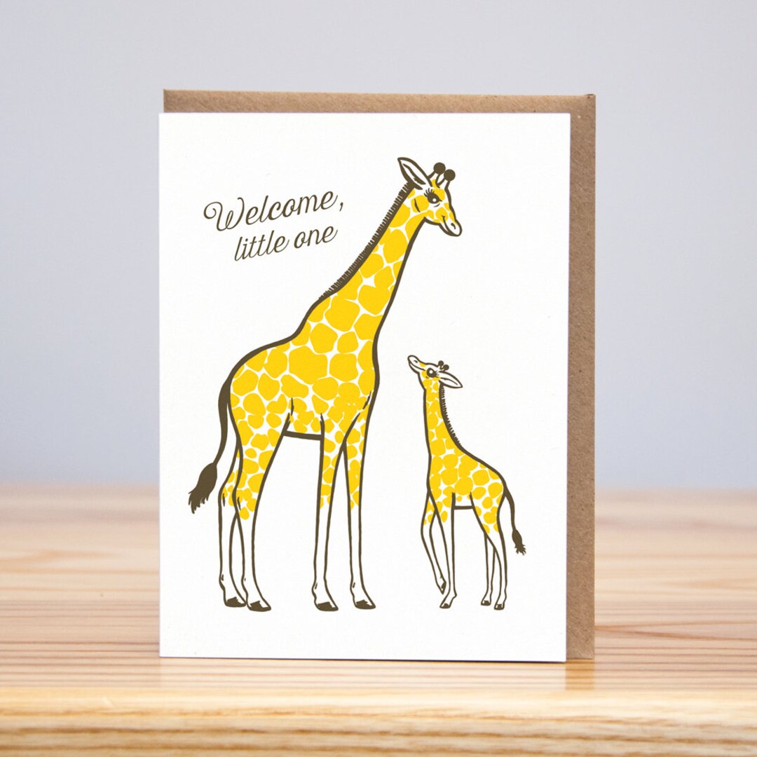 Welcome, Little One New Baby Card // Letterpress - Etsy