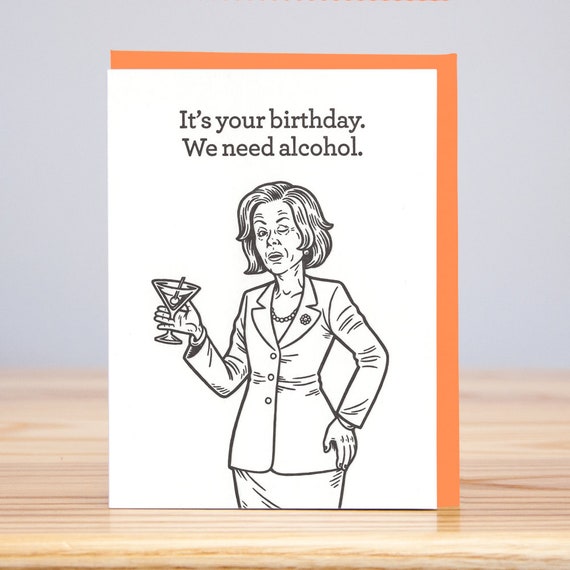 Birthday Card Lucille Bluth Arrested Development // - Etsy