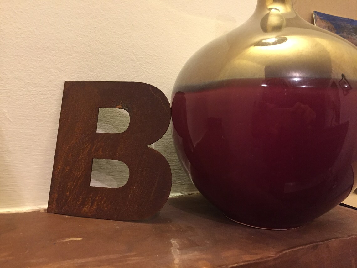 Rusted Metal Letter B 5 Inch High Rusty Metal Letter B - Etsy UK