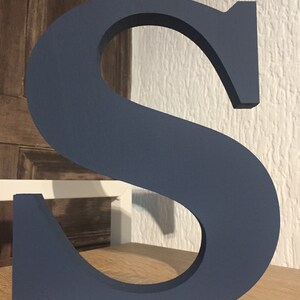 Navy Blue Large Letters, Painted Wooden Letters, Big Letters, Large ...