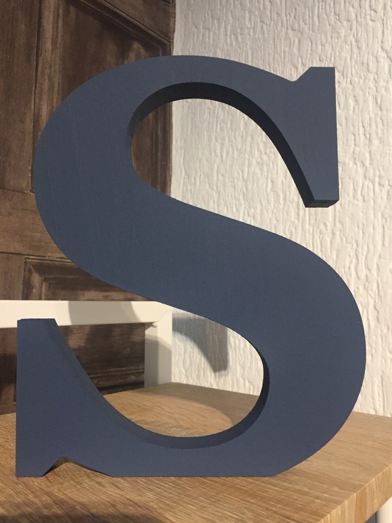 Navy Blue Large Letters Painted Wooden Letters Big Letters | Etsy UK