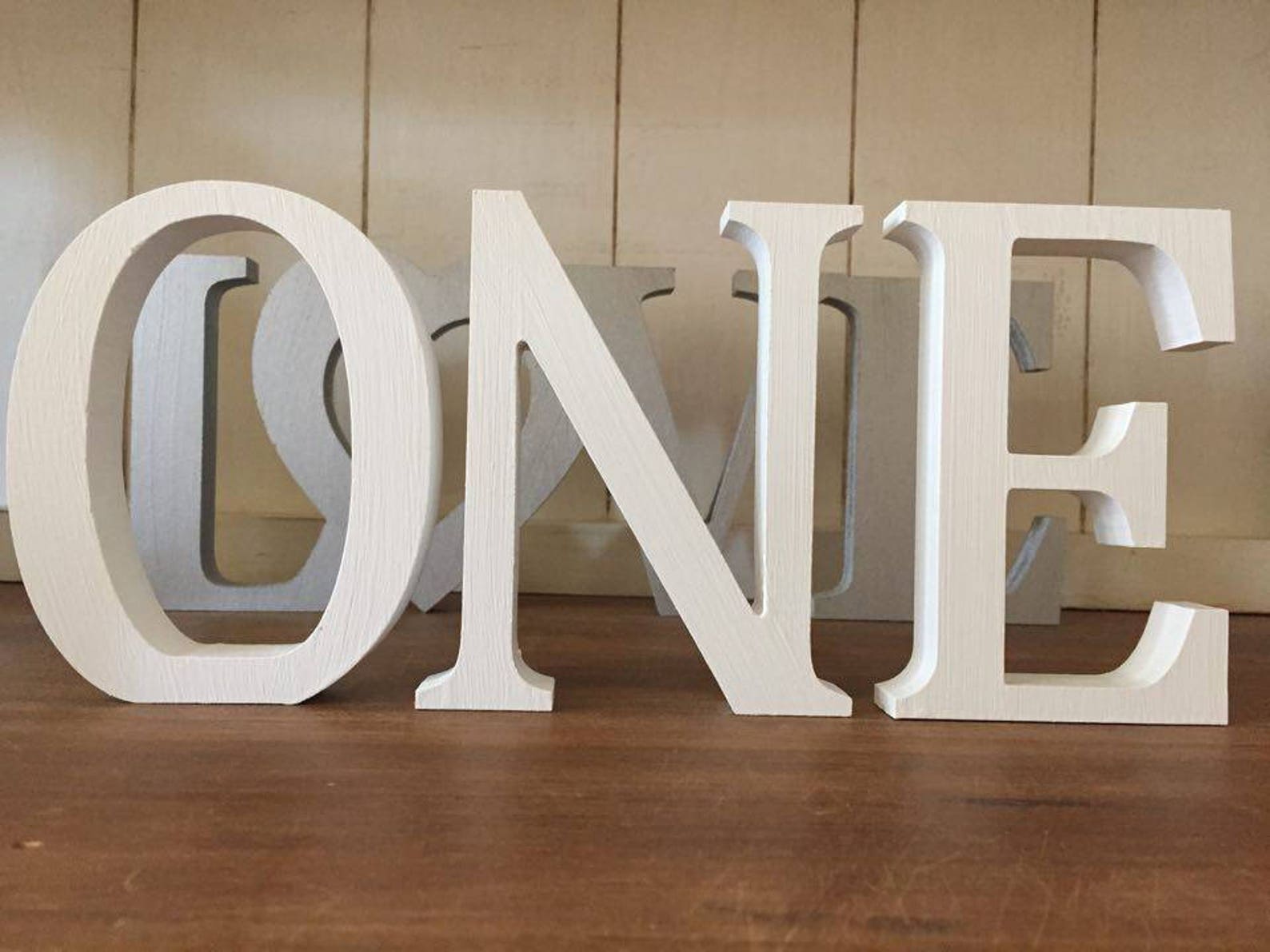 White Wooden Letters & Signs and Numbers Free-standing | Etsy