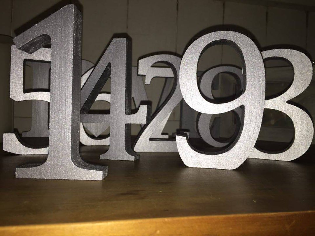 21 Pack - Freestanding Letters Numbers, 13cm Large Letters, Big Letters ...