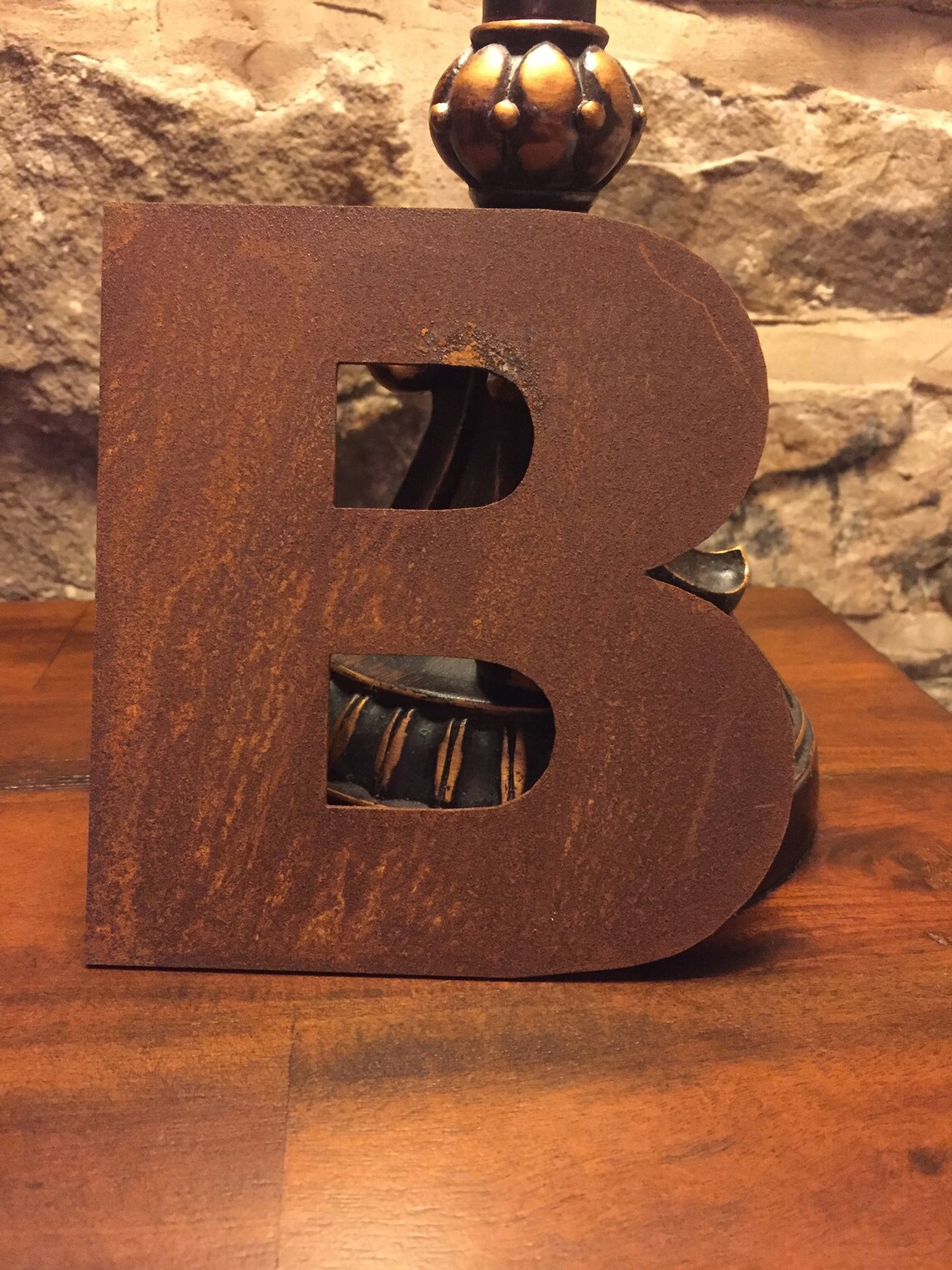 Rusted Metal Letter B, 5 Inch High Rusty Metal Letter B, Industrial ...
