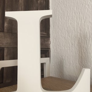 Any 3 Large White Wooden Letters - Large Letters, Big Letters, White ...