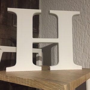 Any 3 Large White Wooden Letters - Large Letters, Big Letters, White ...