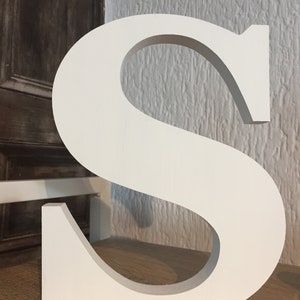 Any 3 Large White Wooden Letters - Large Letters, Big Letters, White ...