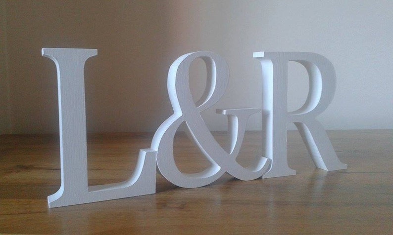 White Wooden Letters & Signs and Numbers Free-standing - Etsy UK