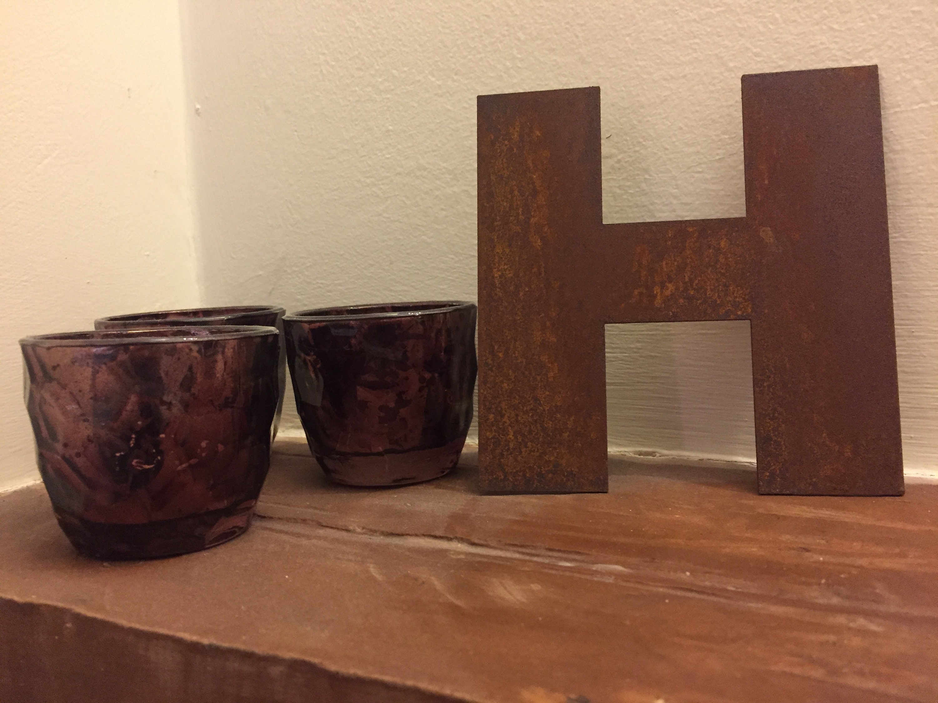 Rusty Metal Letters 5 Inch High Rusty Metal Letters | Etsy