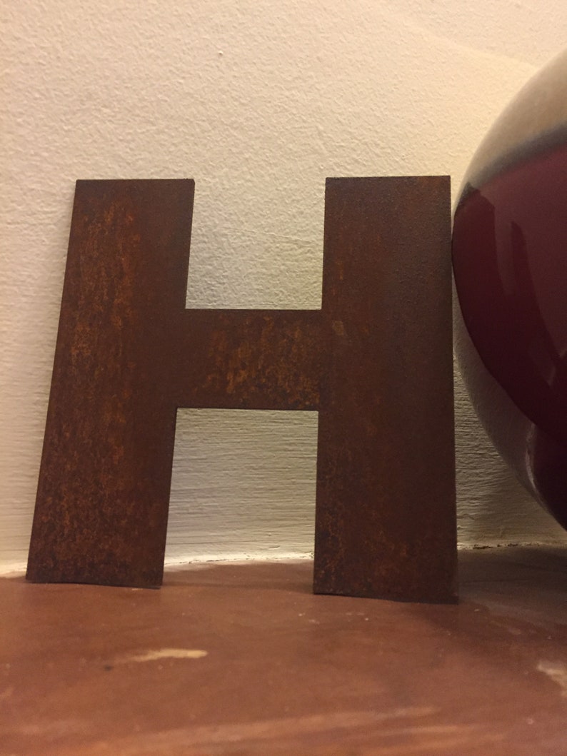 Rusty Metal Letters 5 Inch High Rusty Metal Letters | Etsy