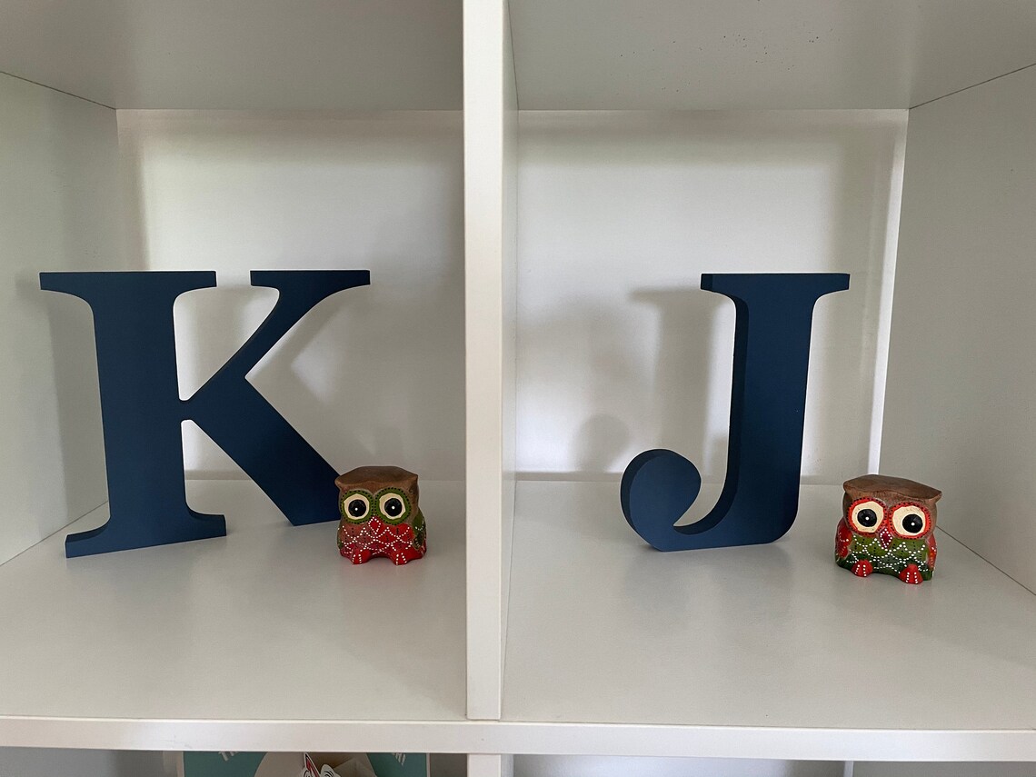 Navy Blue Large Letters Painted Wooden Letters Big Letters | Etsy UK