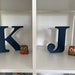 Navy Blue Large Letters, Painted Wooden Letters, Big Letters, Large ...