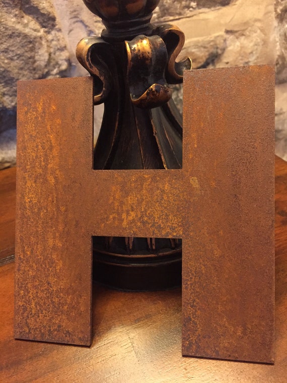 Rusty Metal Letters 5 Inch High Rusty Metal Letters | Etsy